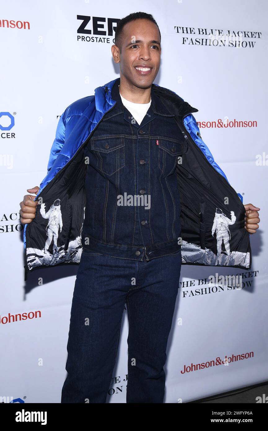 New York, USA. 01st Feb, 2024. Louis Finley attends the 8th Annual Blue ...