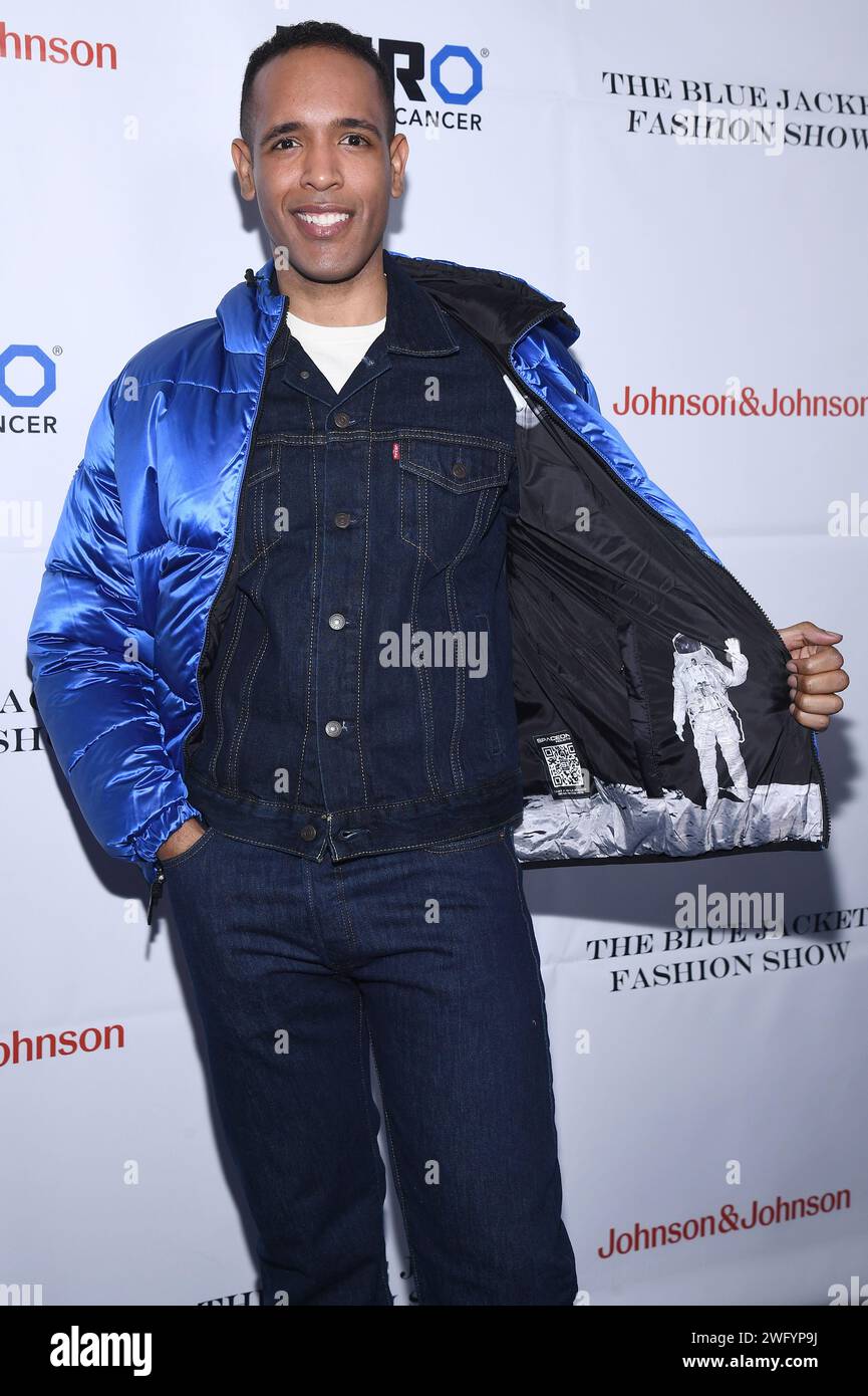 New York, USA. 01st Feb, 2024. Louis Finley attends the 8th Annual Blue ...