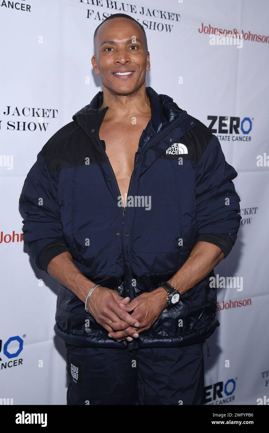 New York, USA. 01st Feb, 2024. TV weatherman Mike Woods attends the 8th ...