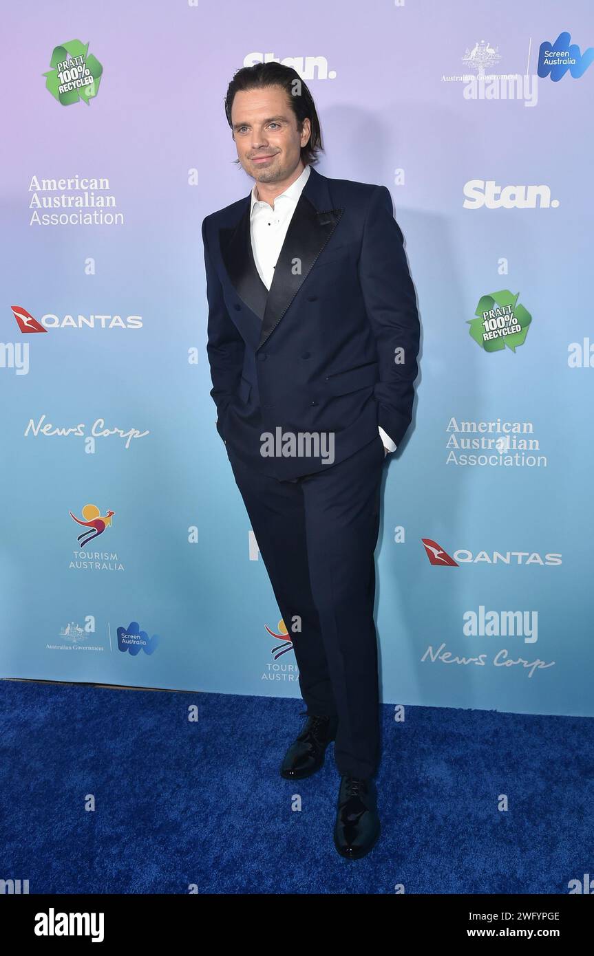 Sebastian Stan arrives at the 21st Annual G'Day USA Arts Gala, Thursday ...