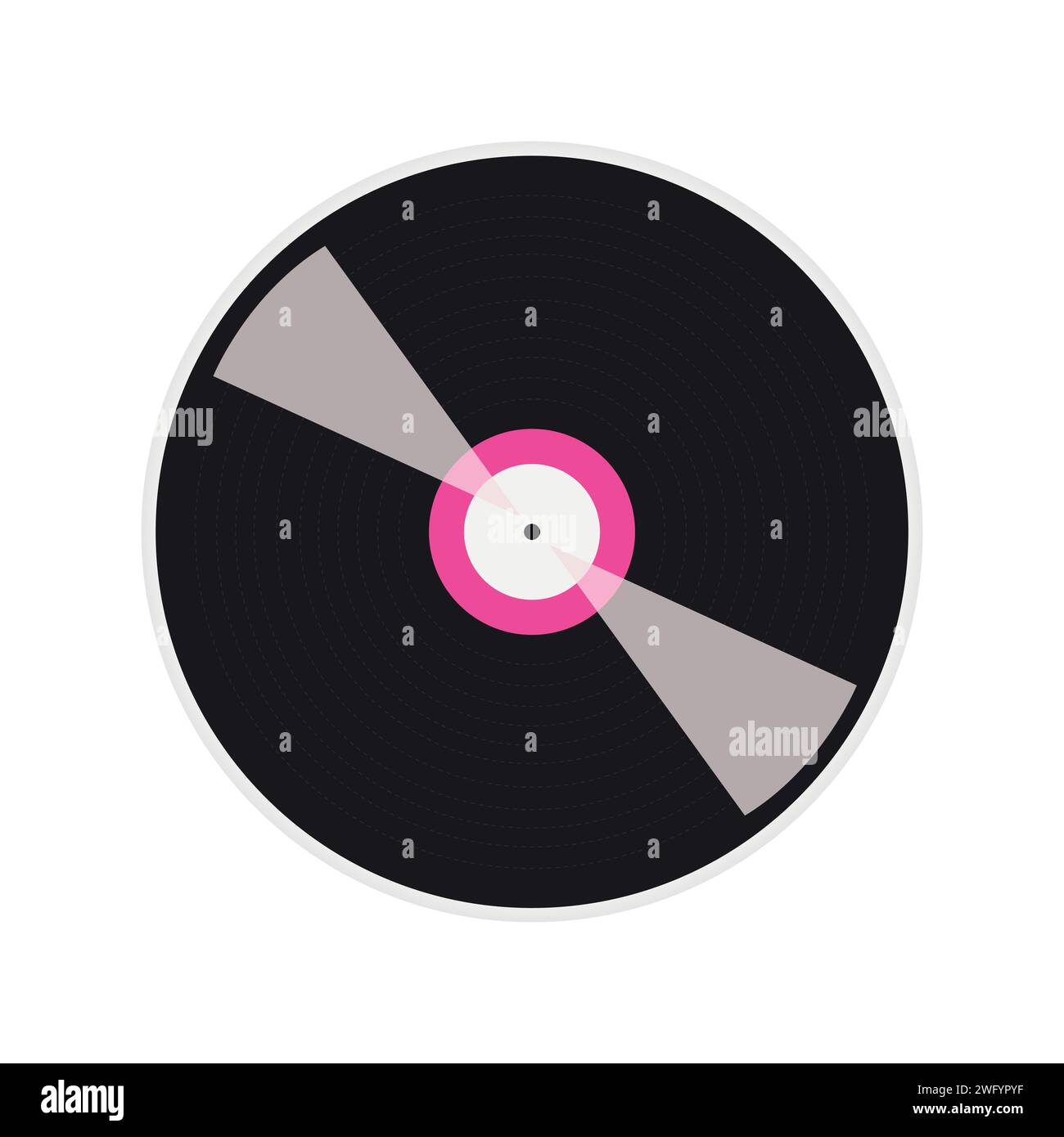 Vector vinyl record on a white background. Vinyl record. Old CDs, music ...