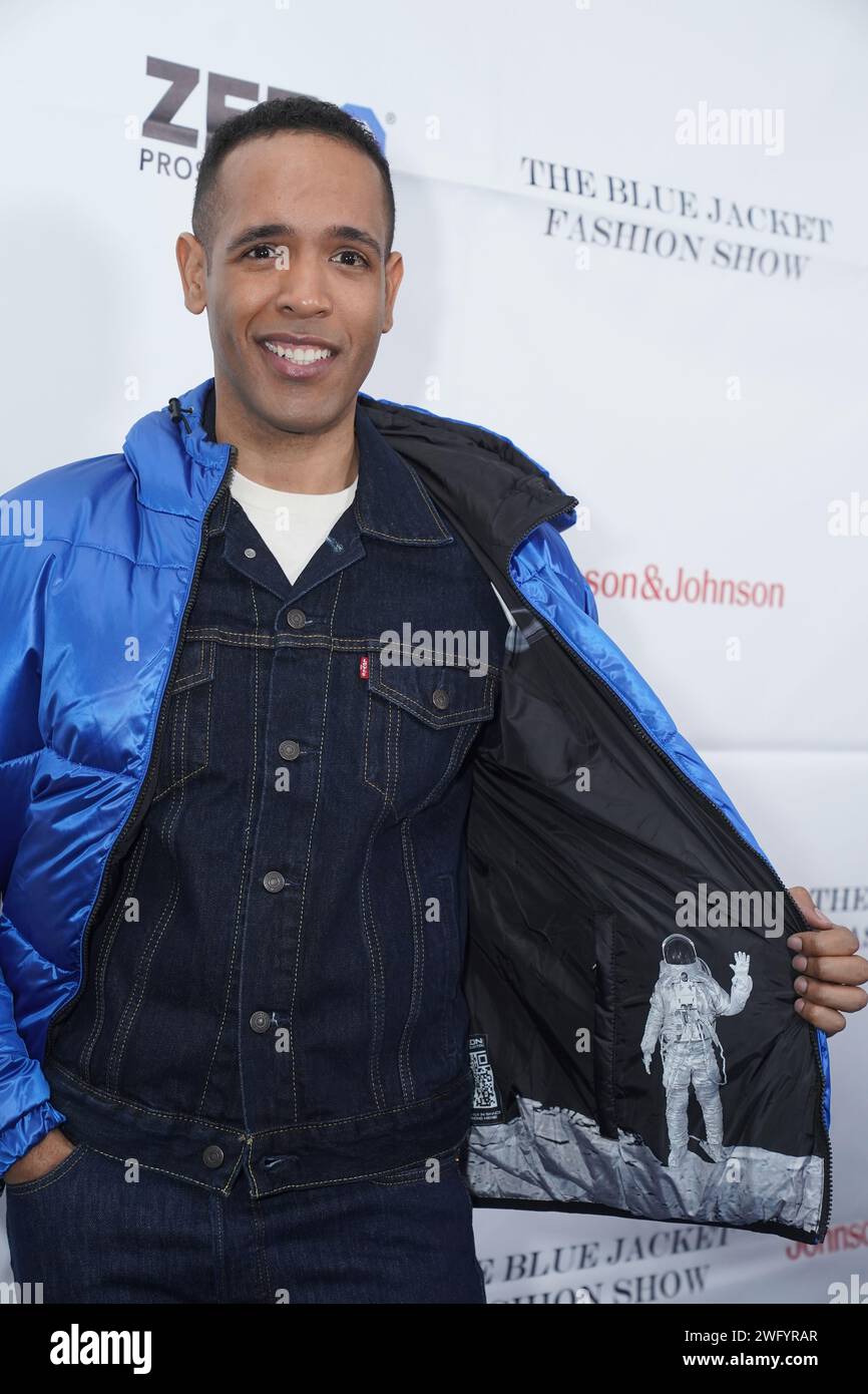 Louis Finley attends 8th Annual Blue Jacket Fashion Show at Moonlight ...