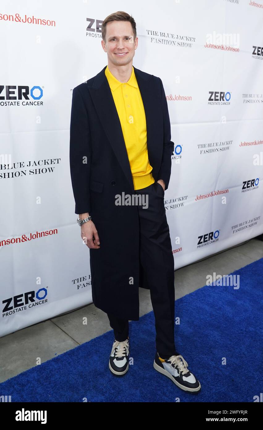 Erik Botcher attends 8th Annual Blue Jacket Fashion Show at Moonlight ...