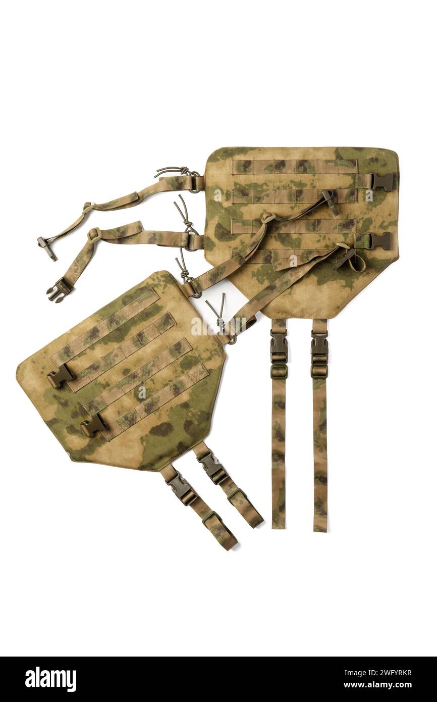 Camouflage bulletproof vest isolated on white background Stock Photo ...