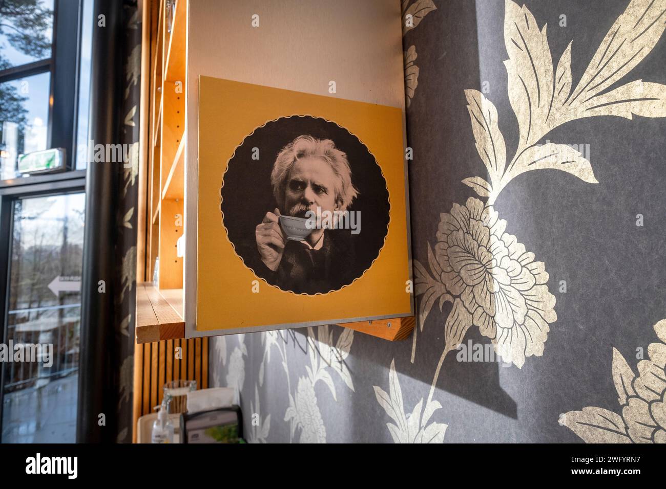 Museum at Troldhaugen, home of the Norwegian composer Edvard Grieg in ...