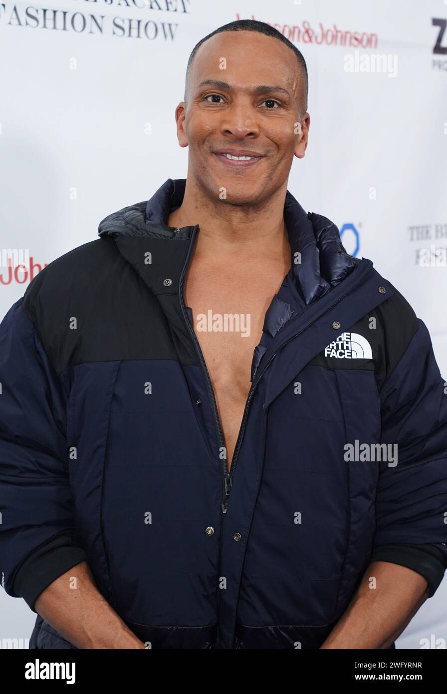 Mike Woods attends 8th Annual Blue Jacket Fashion Show at Moonlight ...