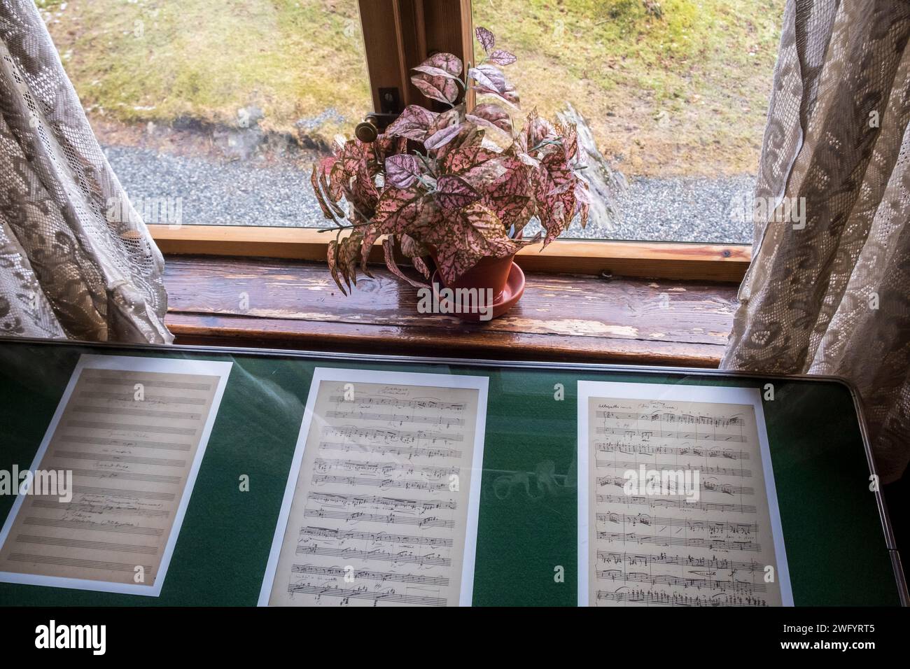 Museum at Troldhaugen, home of the Norwegian composer Edvard Grieg in ...