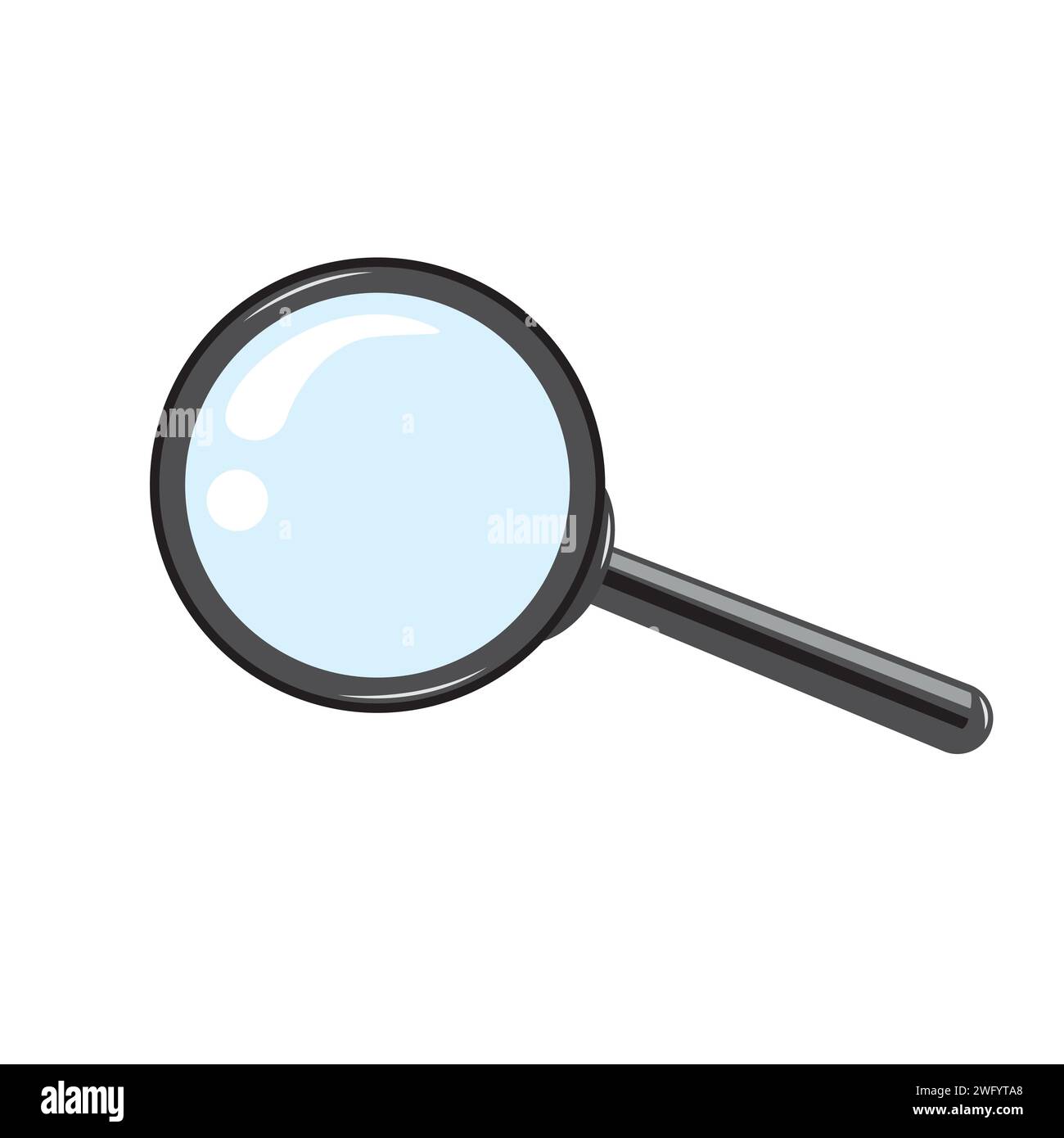 Vector drawing of a magnifying glass Stock Vector Image & Art - Alamy