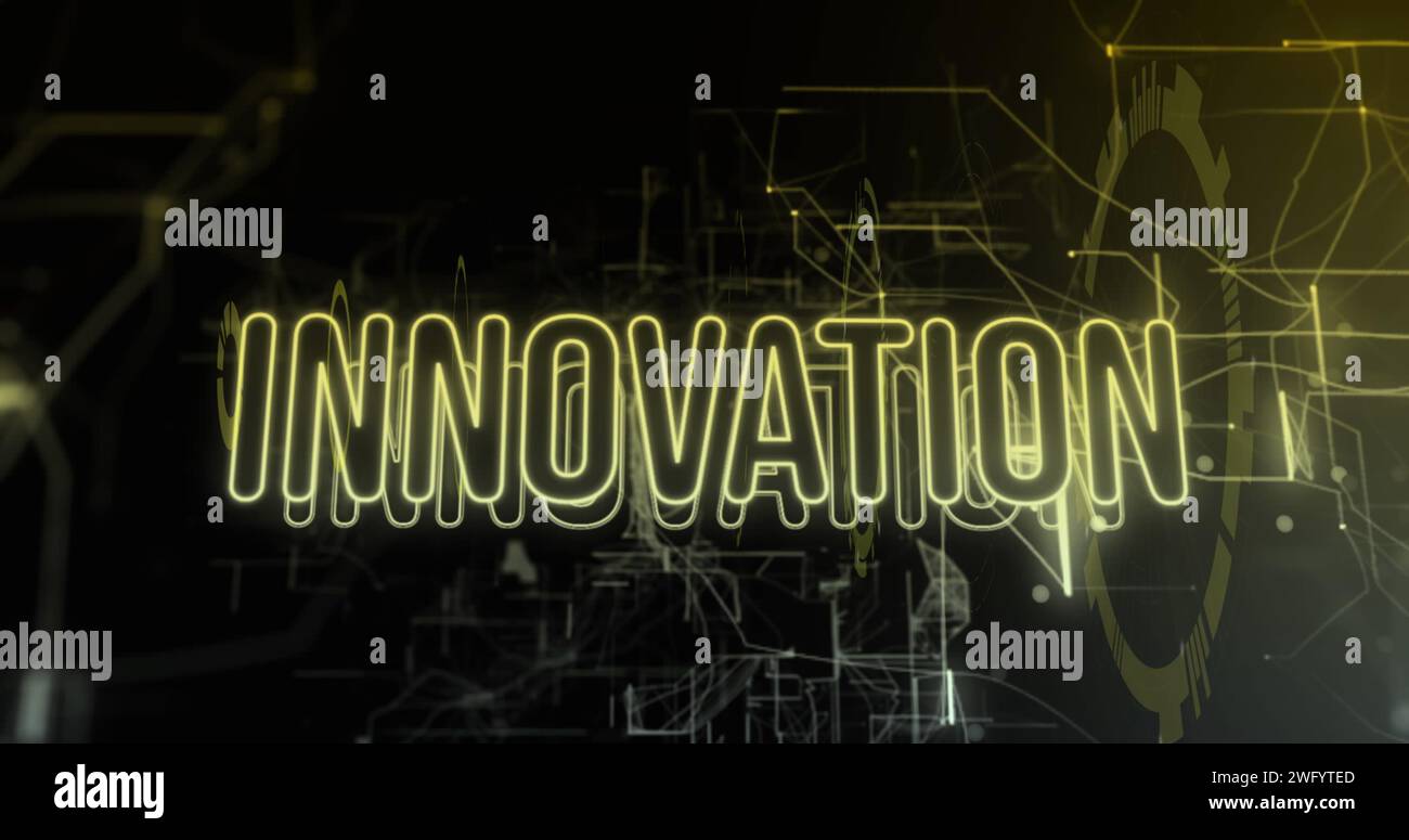 Graphic image innovation text hi-res stock photography and images - Alamy