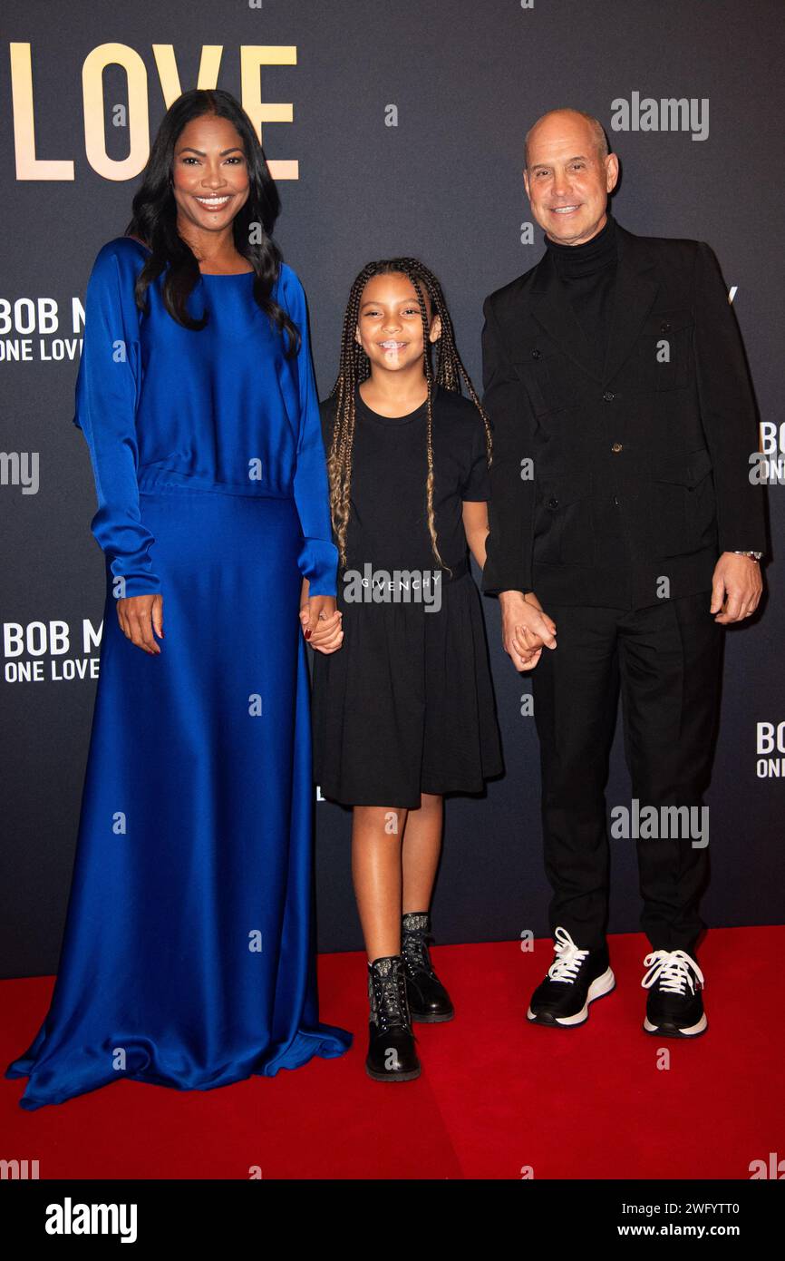Tracy James, Stella Robbins and Brian Robbins attending the Bob Marley One Love Premiere at the ...