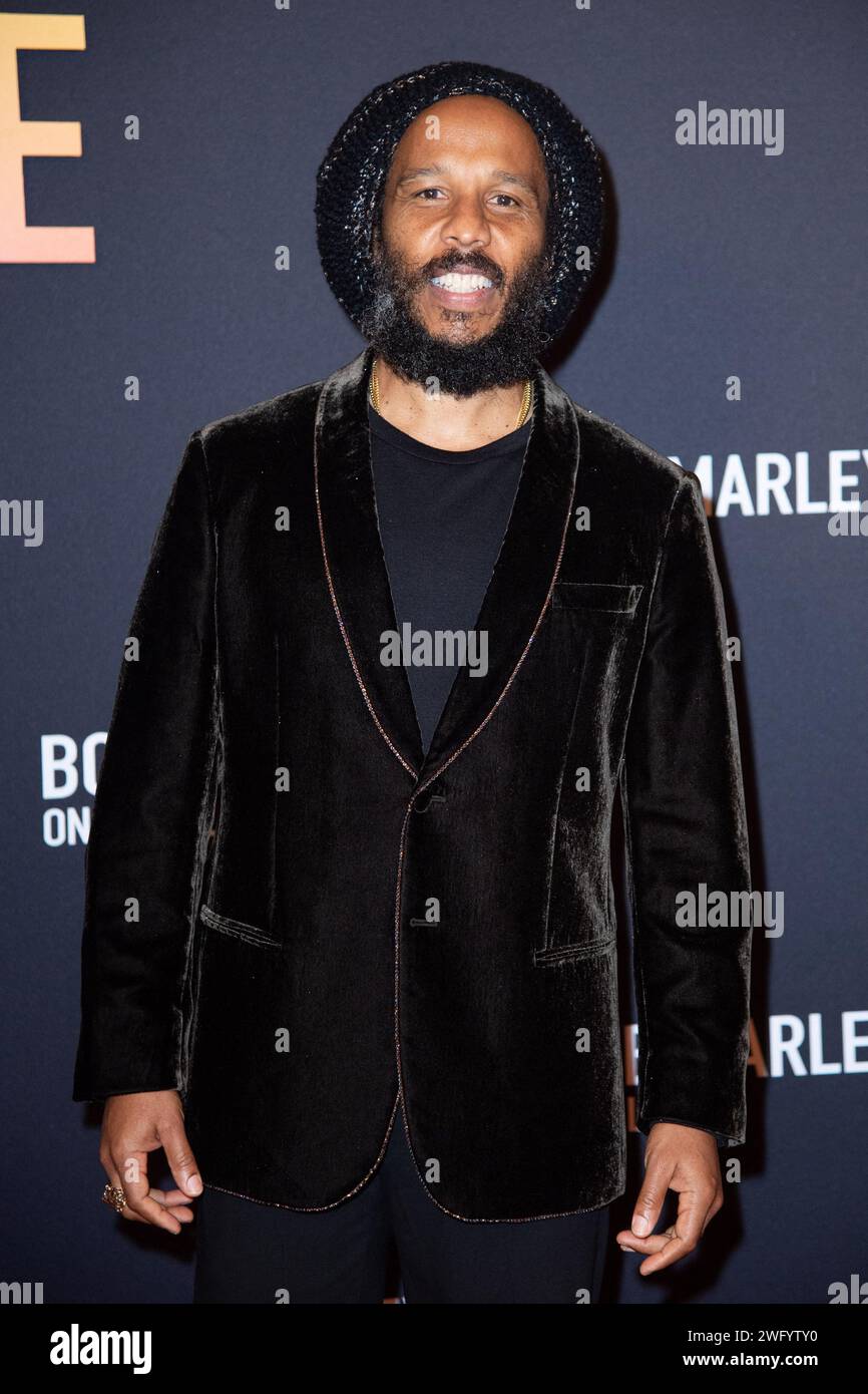 Paris, France. 01st Feb, 2024. Ziggy Marley attending the Bob Marley ...