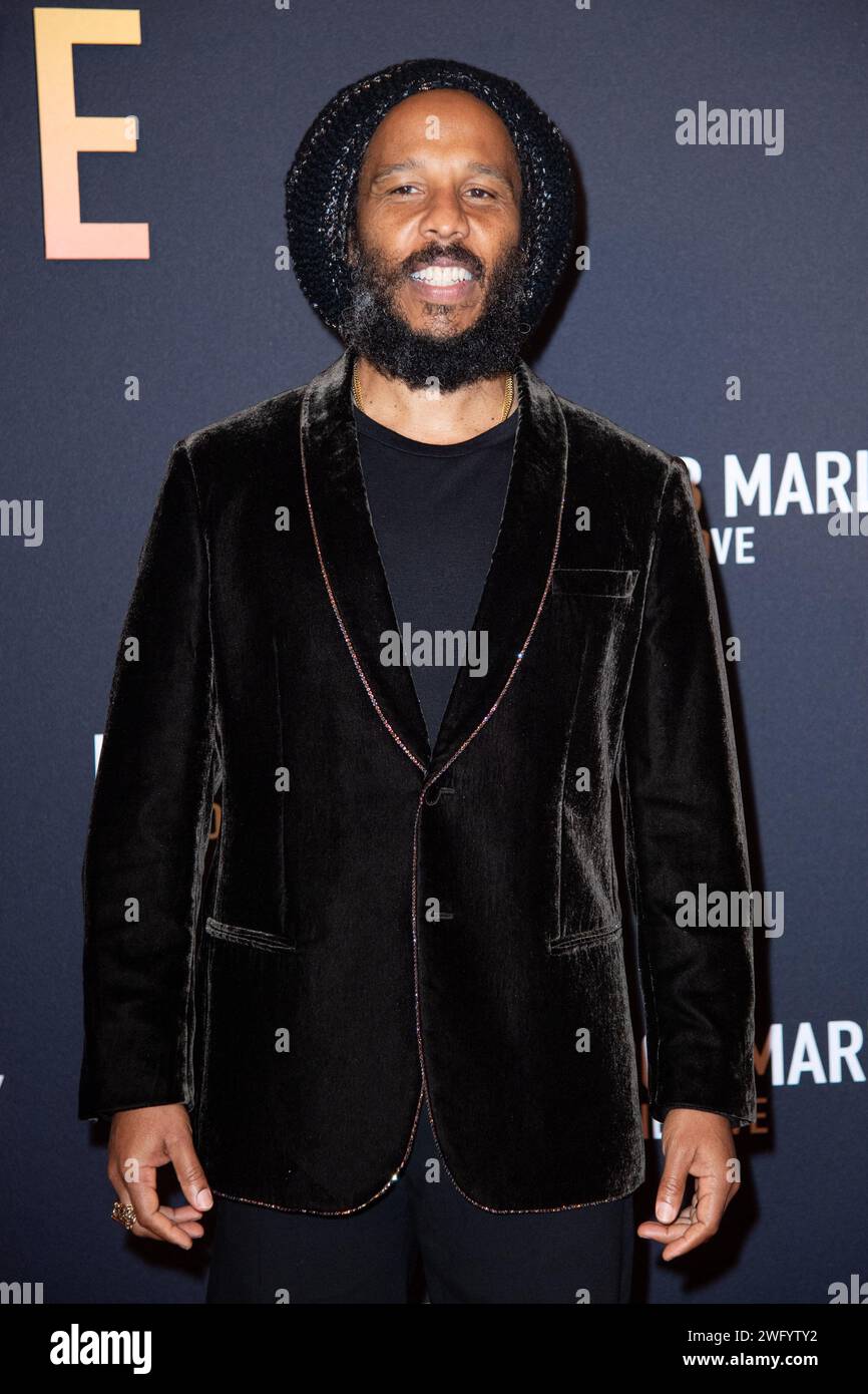 Paris, France. 01st Feb, 2024. Ziggy Marley attending the Bob Marley ...