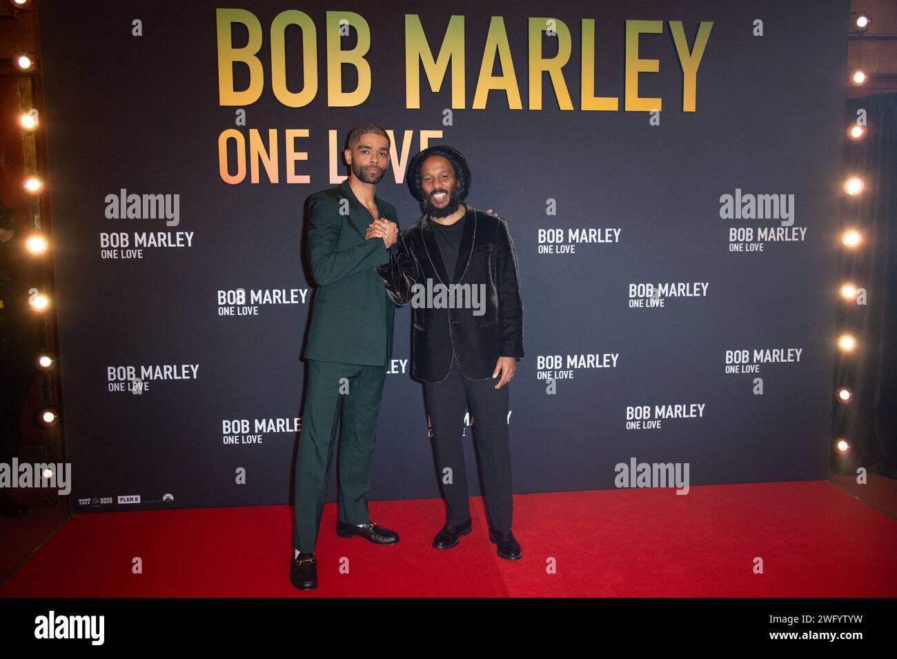 Paris, France. 01st Feb, 2024. Kingsley Ben-Adir and Ziggy Marley ...