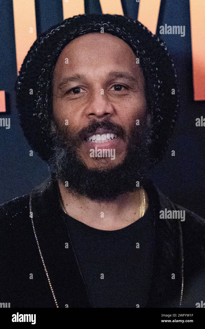 Paris, France. 01st Feb, 2024. Ziggy Marley attending the Bob Marley ...