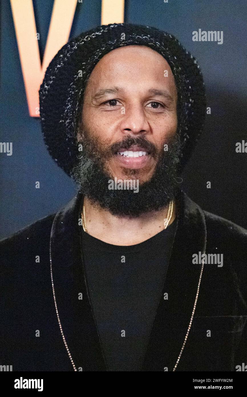 Paris, France. 01st Feb, 2024. Ziggy Marley attending the Bob Marley ...