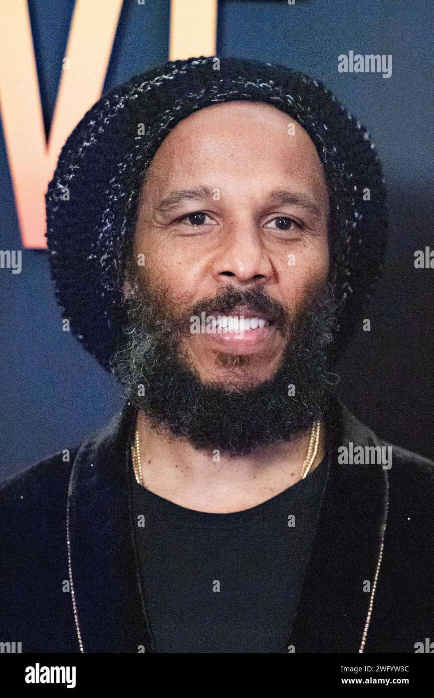 Paris, France. 01st Feb, 2024. Ziggy Marley attending the Bob Marley ...