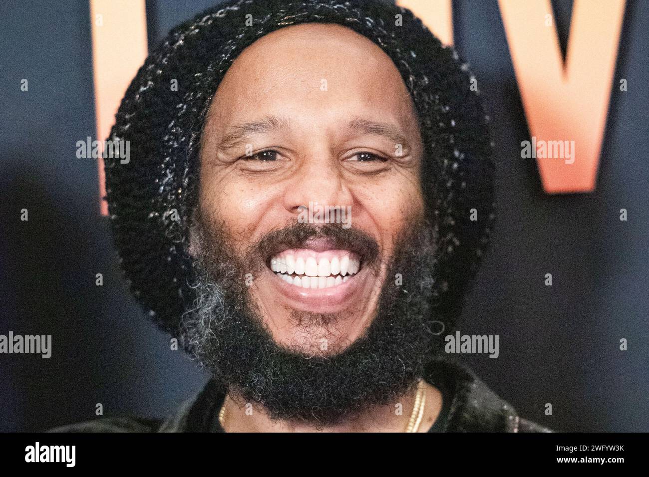 Paris, France. 01st Feb, 2024. Ziggy Marley attending the Bob Marley ...