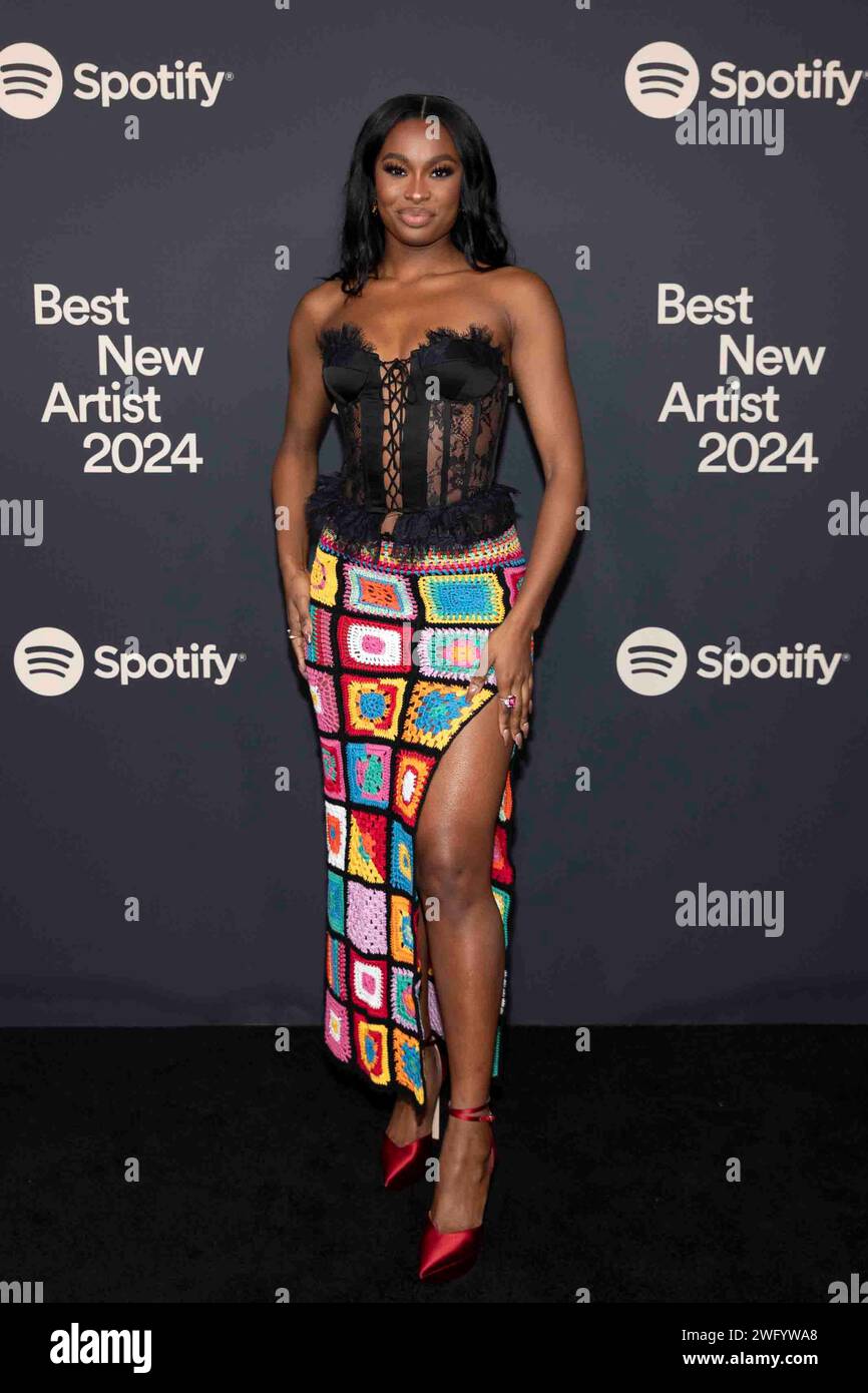 Los Angeles, USA. 01st Feb, 2024. Coco Jones attends the arrivals of ...