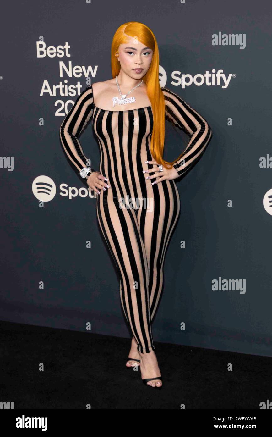 Los Angeles, USA. 01st Feb, 2024. Ice Spice attends the arrivals of ...