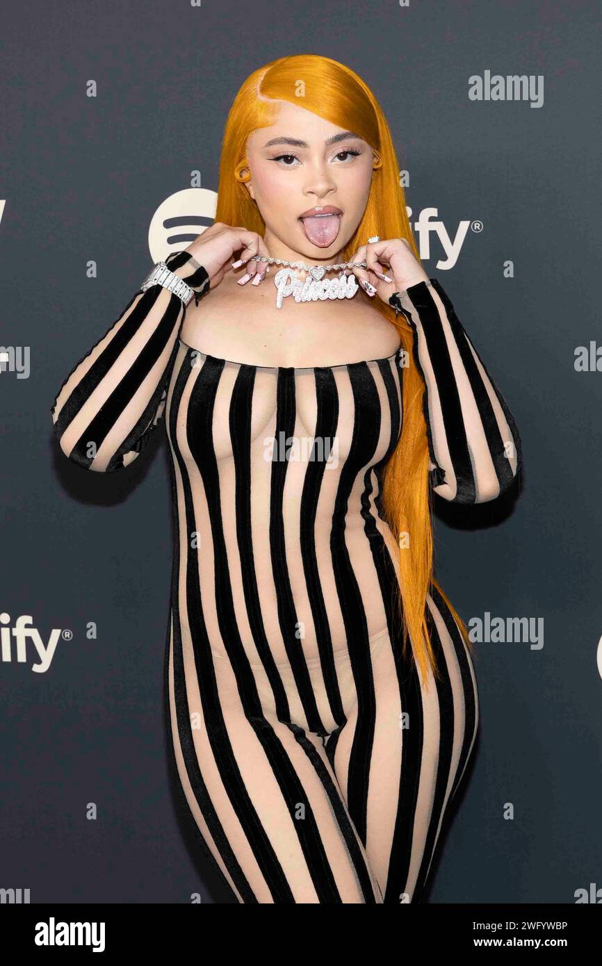 Los Angeles, USA. 01st Feb, 2024. Ice Spice attends the arrivals of ...