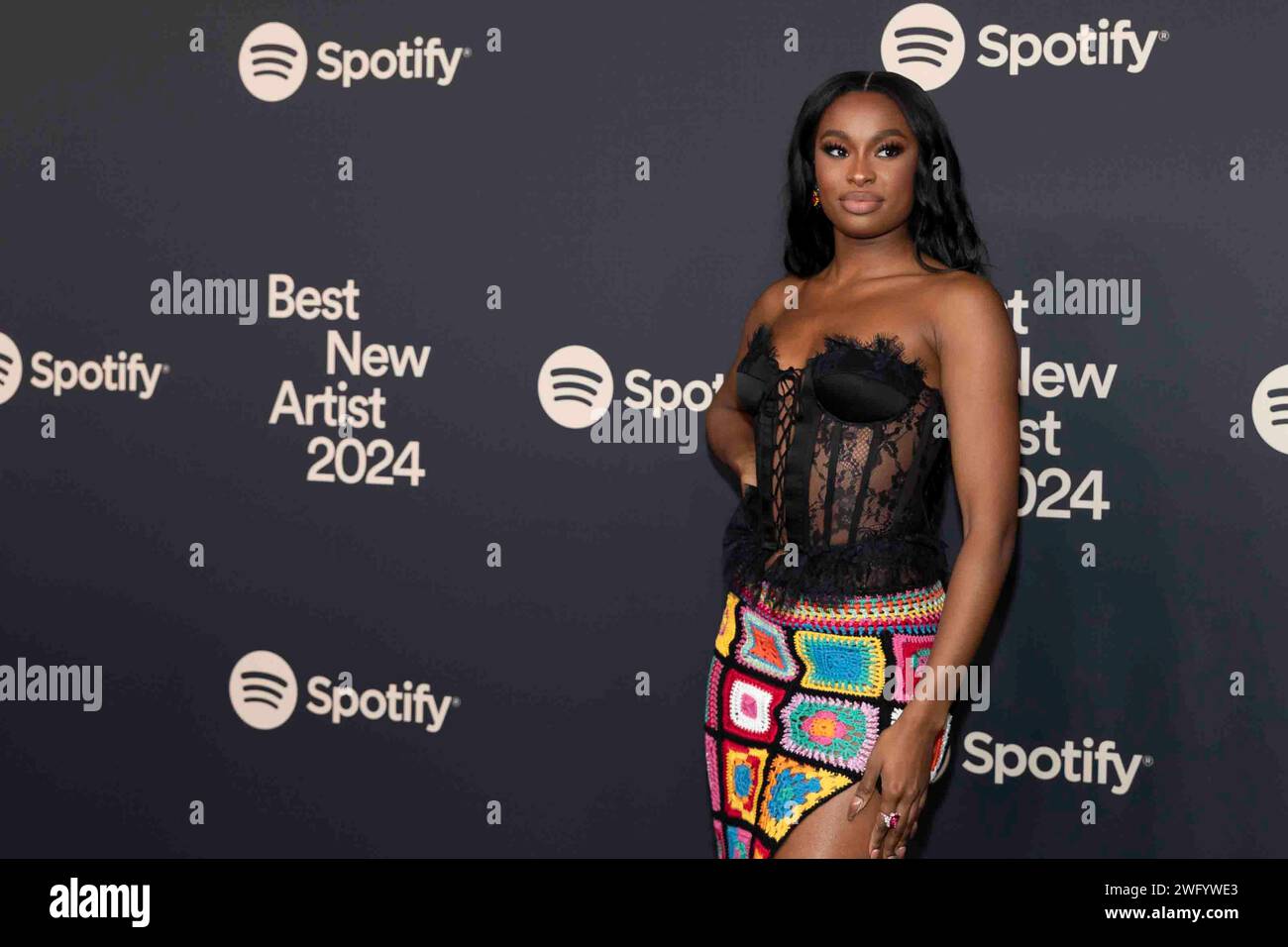 Coco Jones attends the arrivals of Spotify’s 2024 Best New Artist Party ...