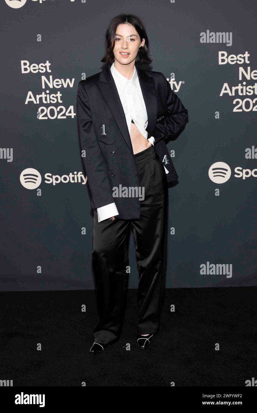 Gracie Abrams attends the arrivals of Spotify’s 2024 Best New Artist ...