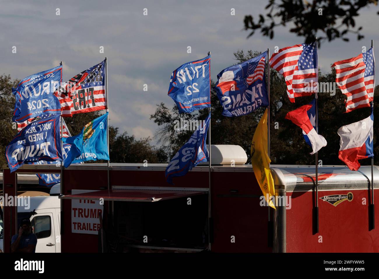 Dripping Spring, USA. 01st Feb, 2024. About a thousand people rallied ...