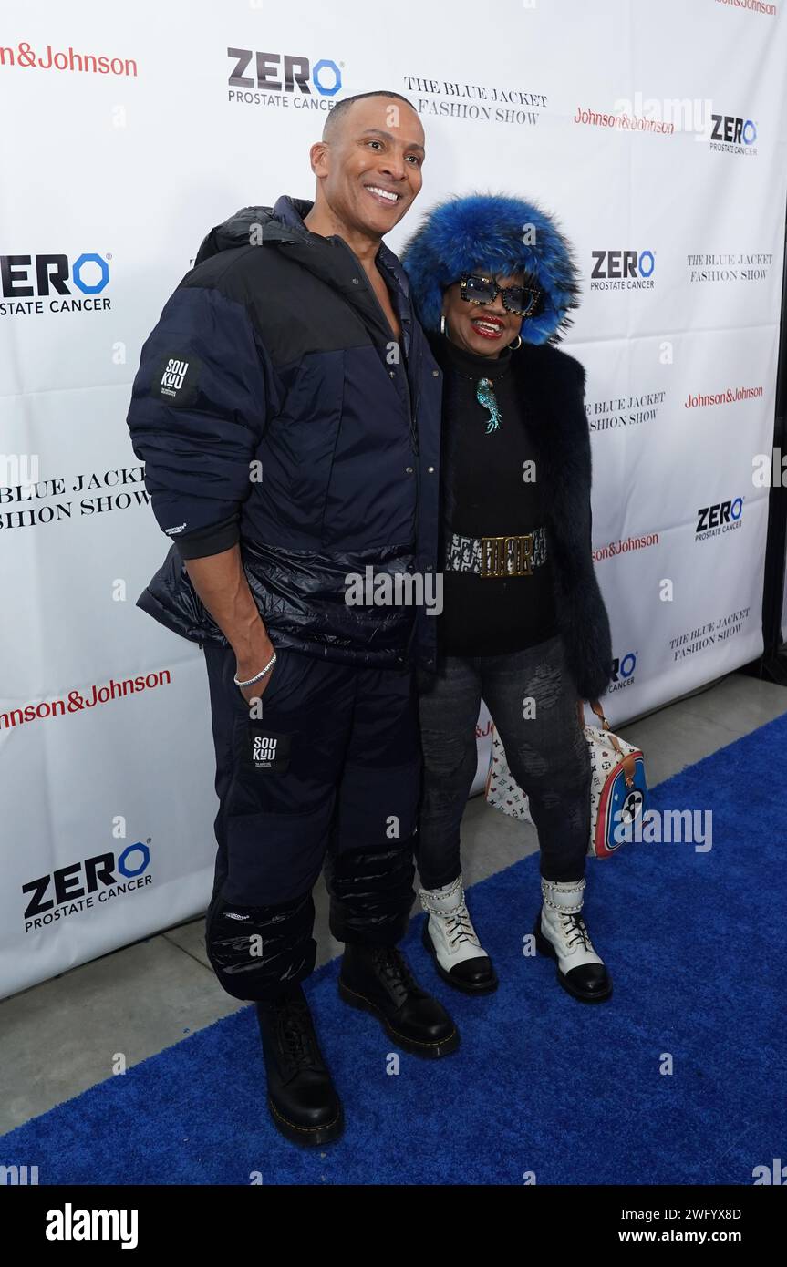 Mike Woods (L) attends 8th Annual Blue Jacket Fashion Show at Moonlight ...