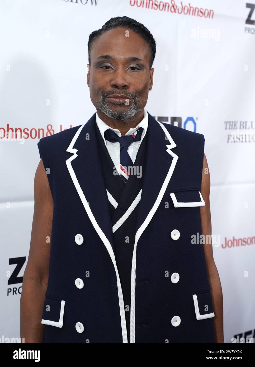 New York, USA. 01st Feb, 2024. Billy Porter attends 8th Annual Blue Jacket Fashion Show at ...