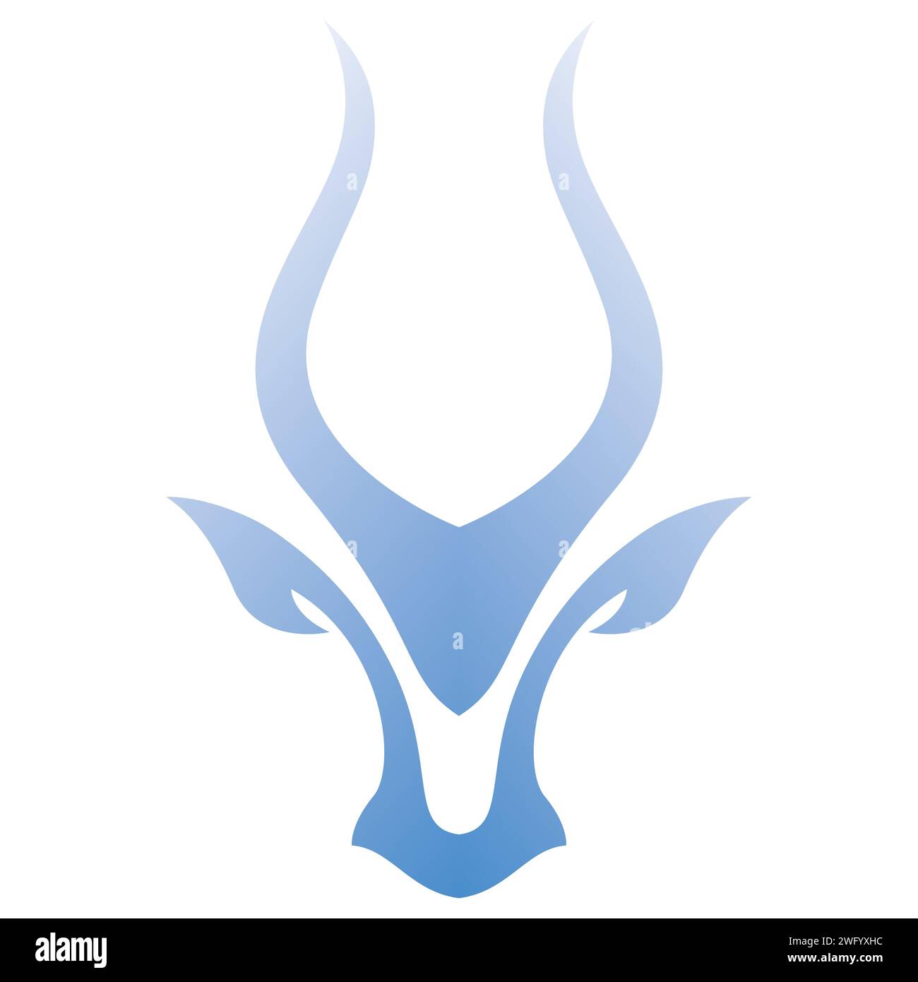 Antelope emblem vector logo design illustration Stock Vector Image ...