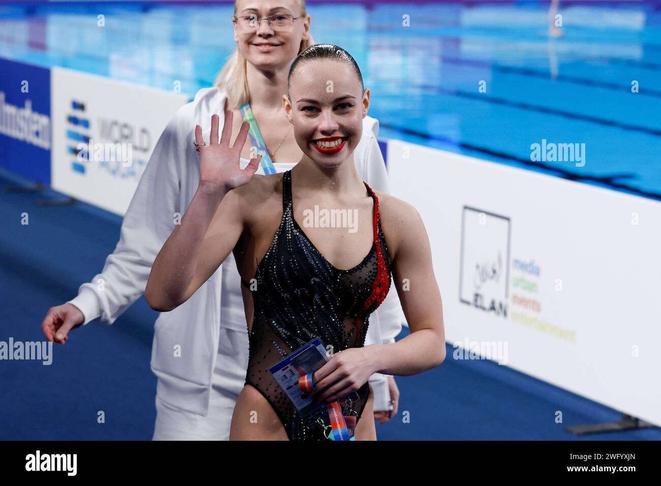 Artistic swimming woman solo technical hi-res stock photography and ...