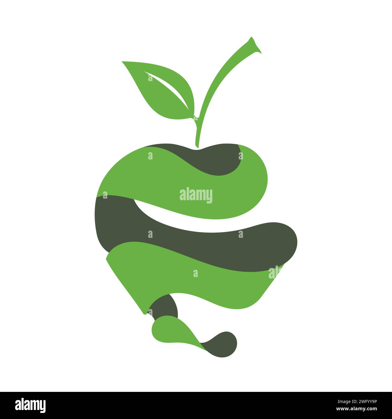 Apple fruit symbol vector logo design illustration Stock Vector Image ...