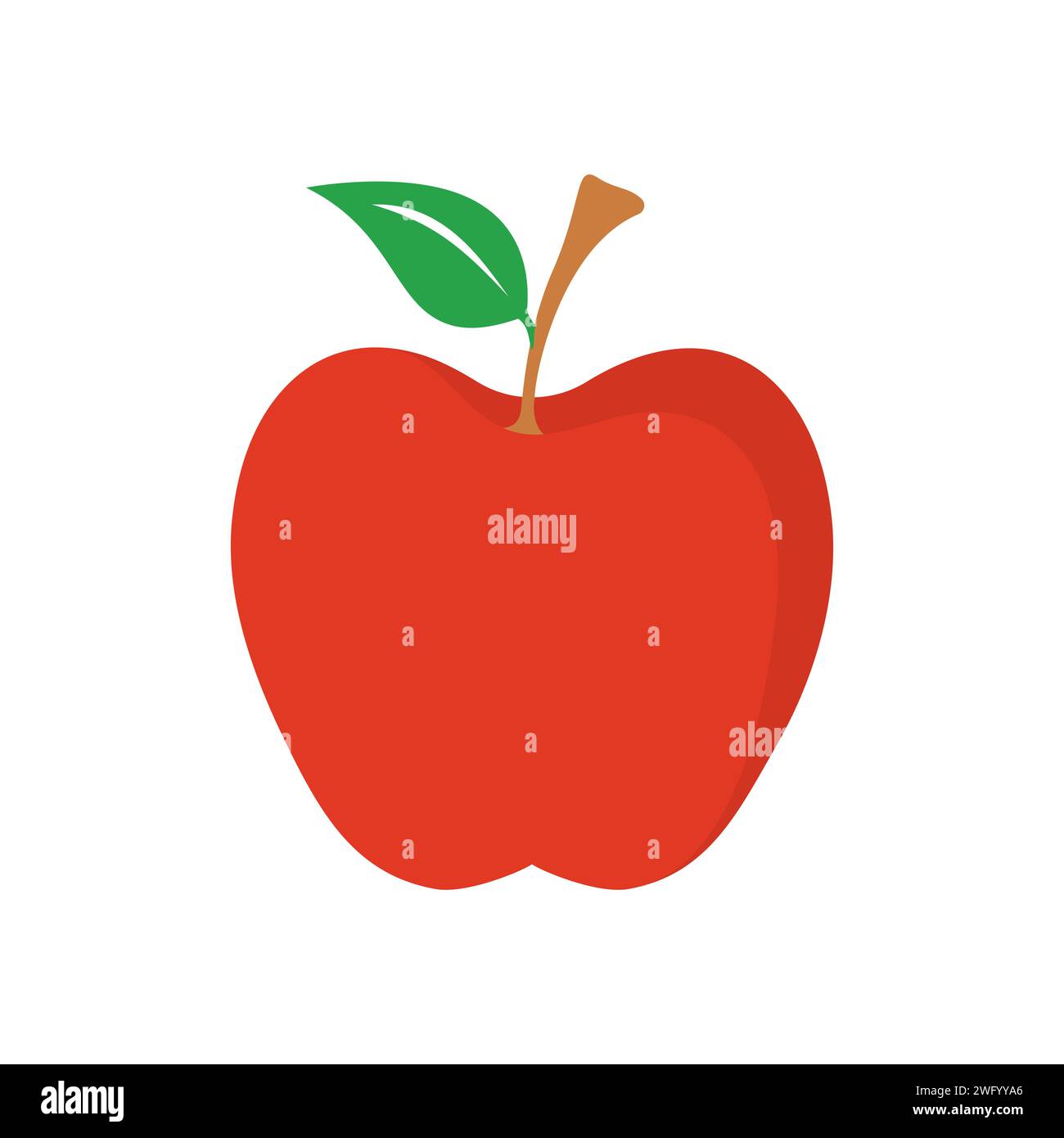 Apple fruit symbol vector logo design illustration Stock Vector Image ...