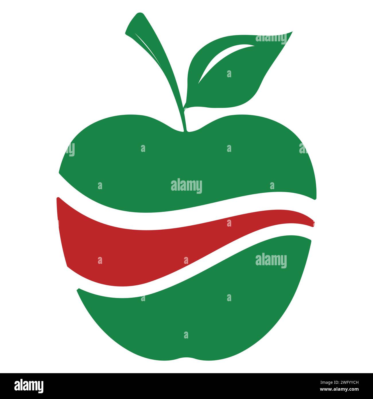 Apple fruit symbol vector logo design illustration Stock Vector Image ...