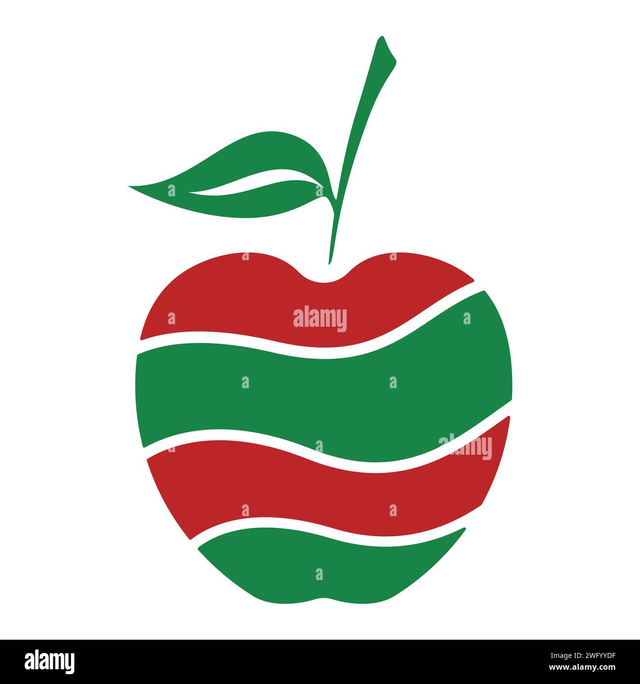 Apple fruit symbol vector logo design illustration Stock Vector Image ...