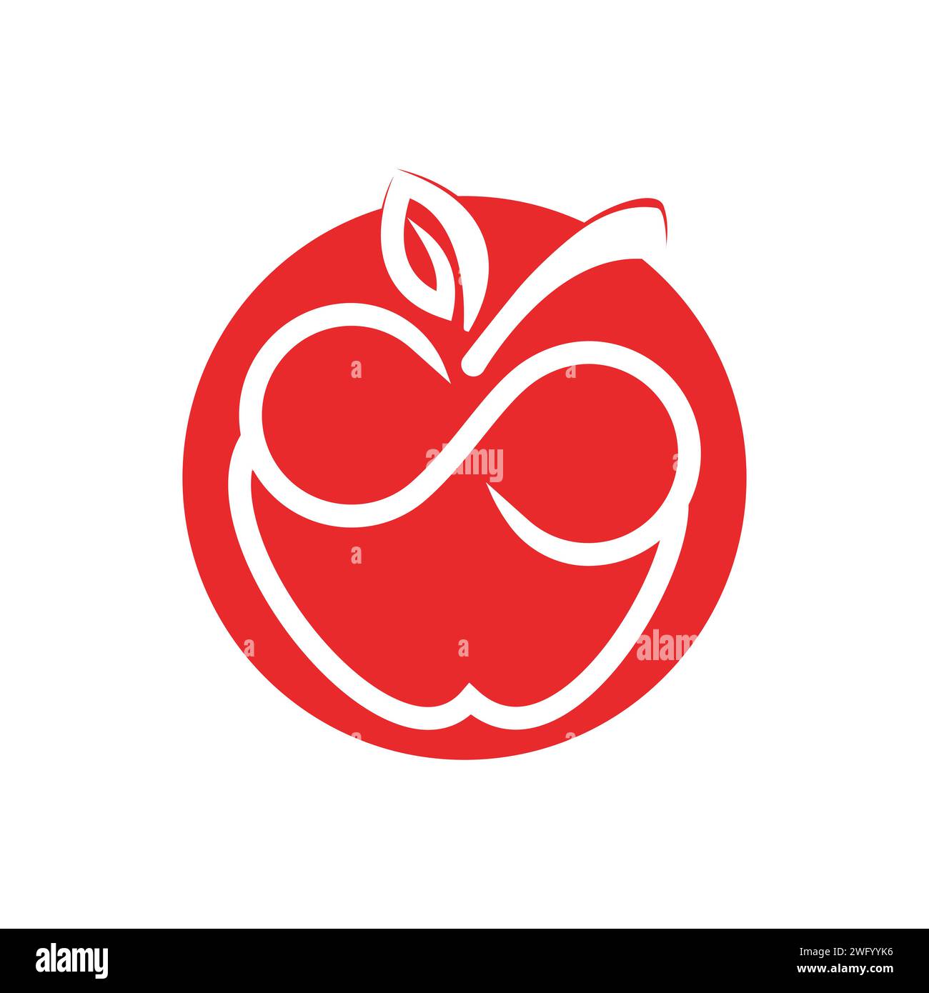 Apple fruit vector logo design illustration Stock Vector Image & Art ...