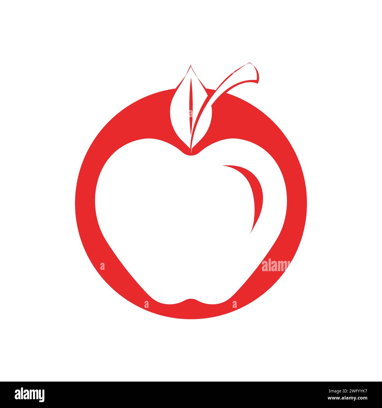 Apple fruit vector logo design illustration Stock Vector Image & Art ...
