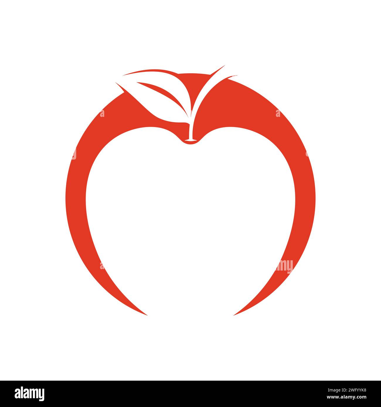 Apple fruit vector logo design illustration Stock Vector Image & Art ...