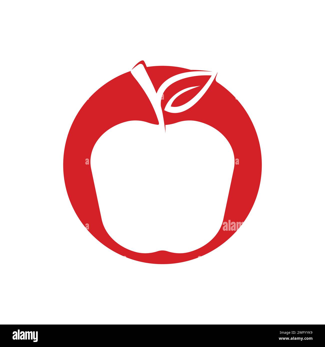 Apple fruit vector logo design illustration Stock Vector Image & Art ...