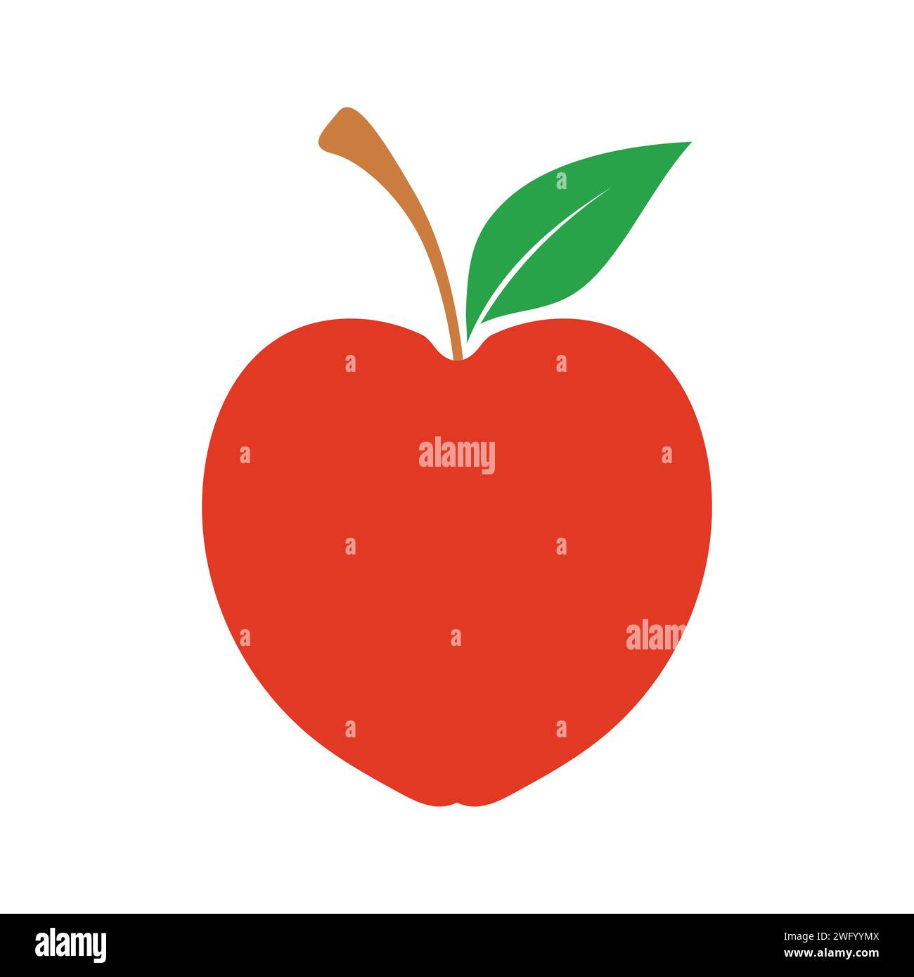 Apple fruit vector logo design illustration Stock Vector Image & Art ...