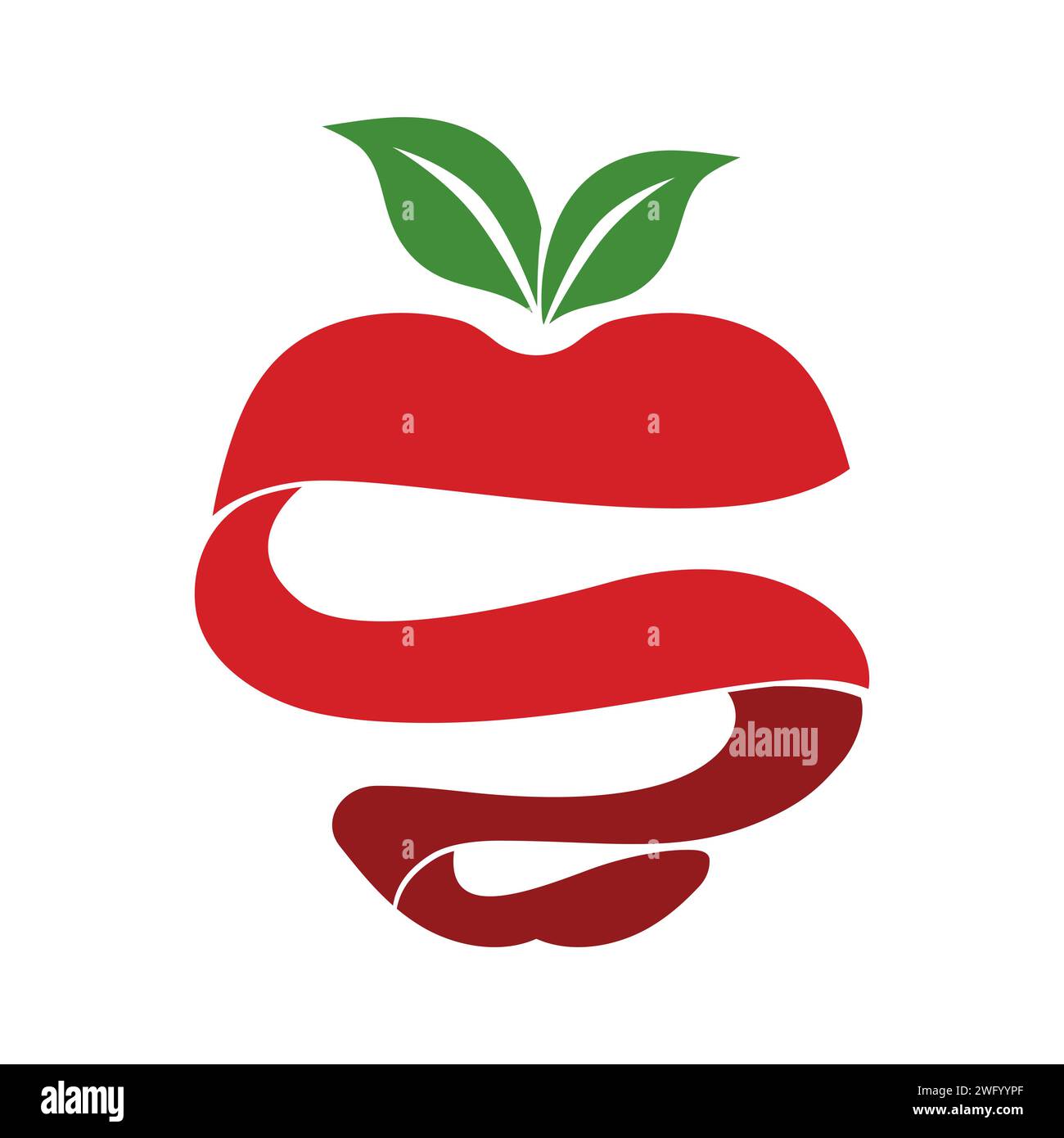 Apple fruit vector logo design illustration Stock Vector Image & Art ...