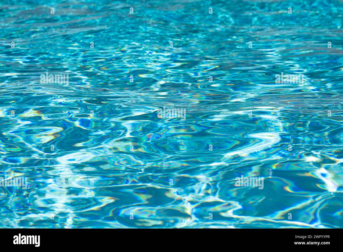 Pool water surface. Water texture. Swimming pool surface. Blue water ...
