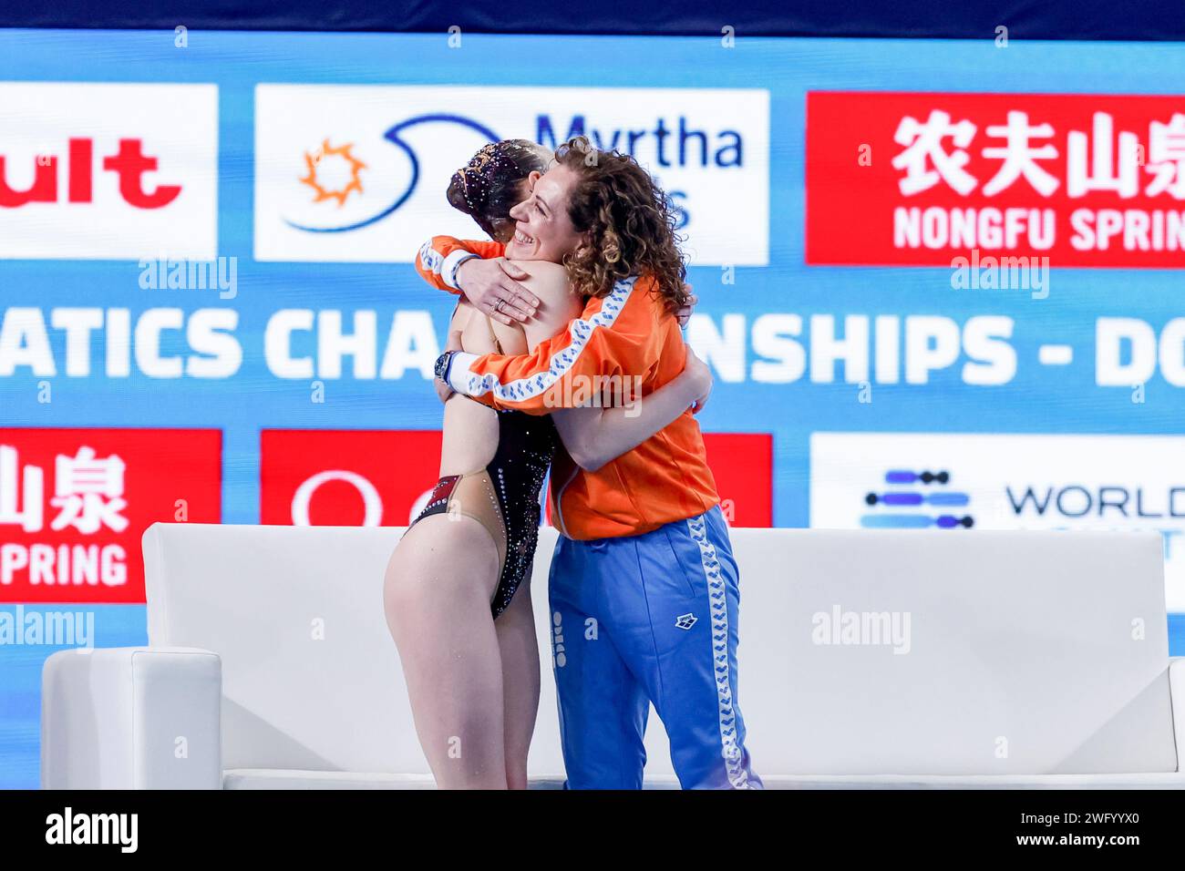 DOHA, QATAR - FEBRUARY 2: Marloes Steenbeek of Netherlands competing in ...