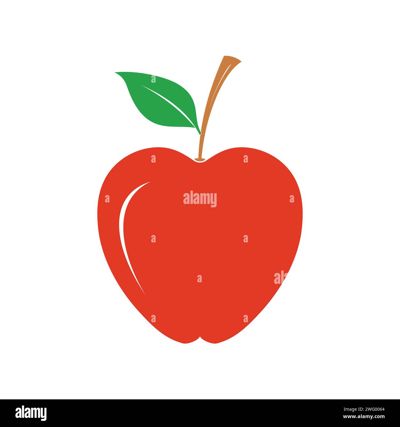 Apple fruit vector logo design illustration Stock Vector Image & Art ...