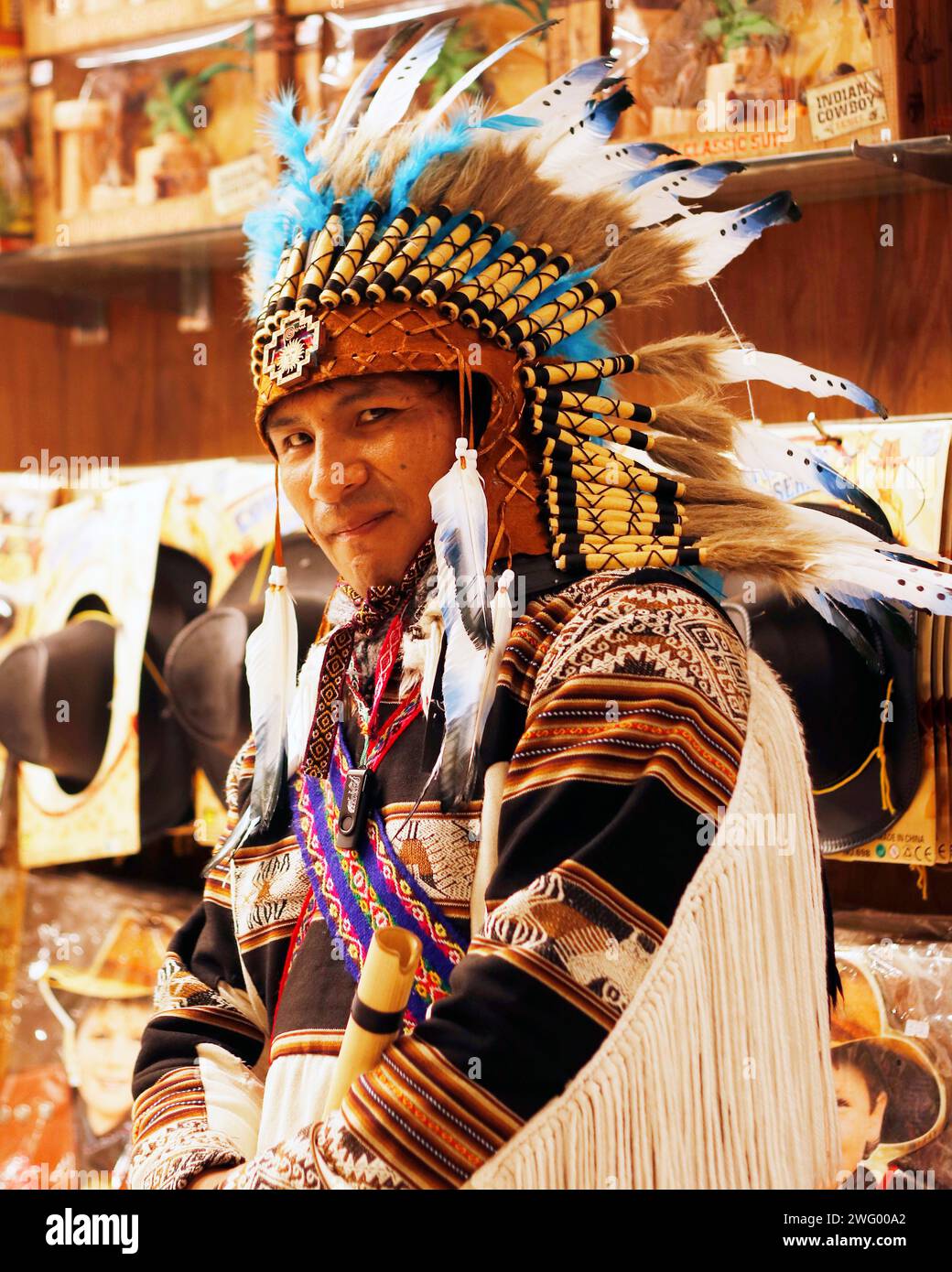 Dubai, United Arab Emirates - January 9 2024 native american tribes in ...