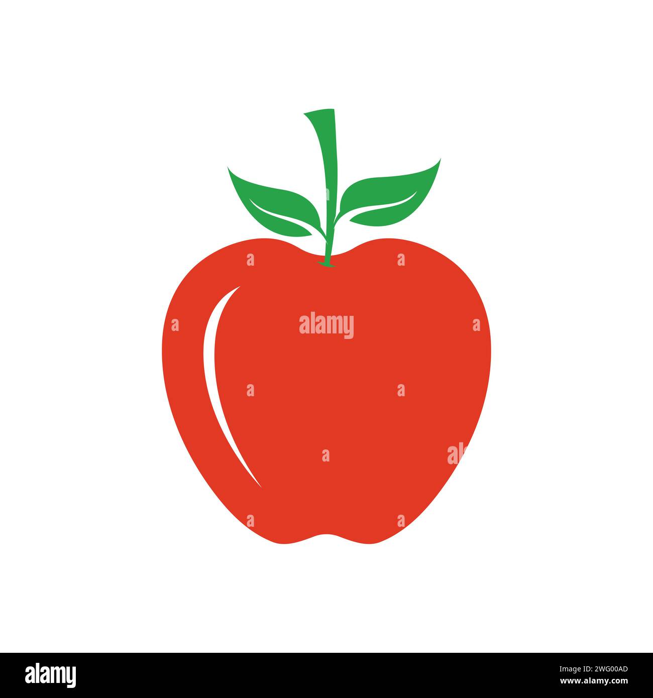 Apple fruit vector logo design illustration Stock Vector Image & Art ...