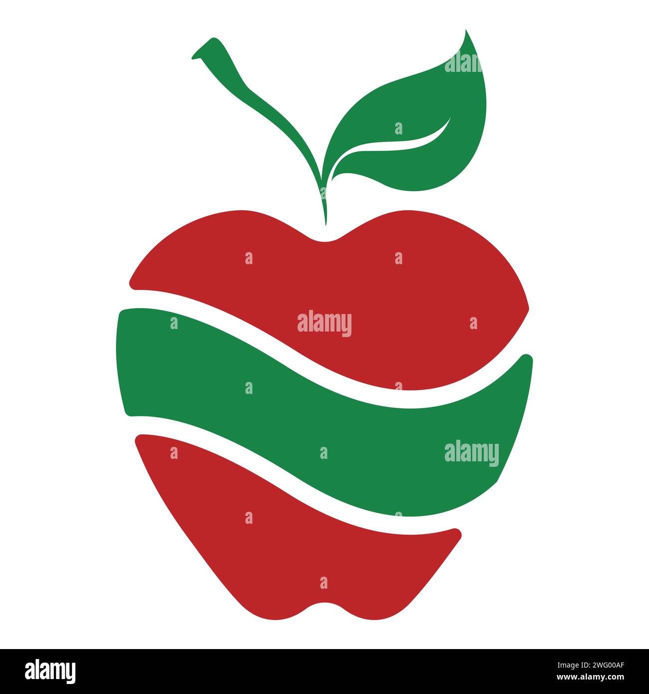 Apple fruit vector logo design illustration Stock Vector Image & Art ...