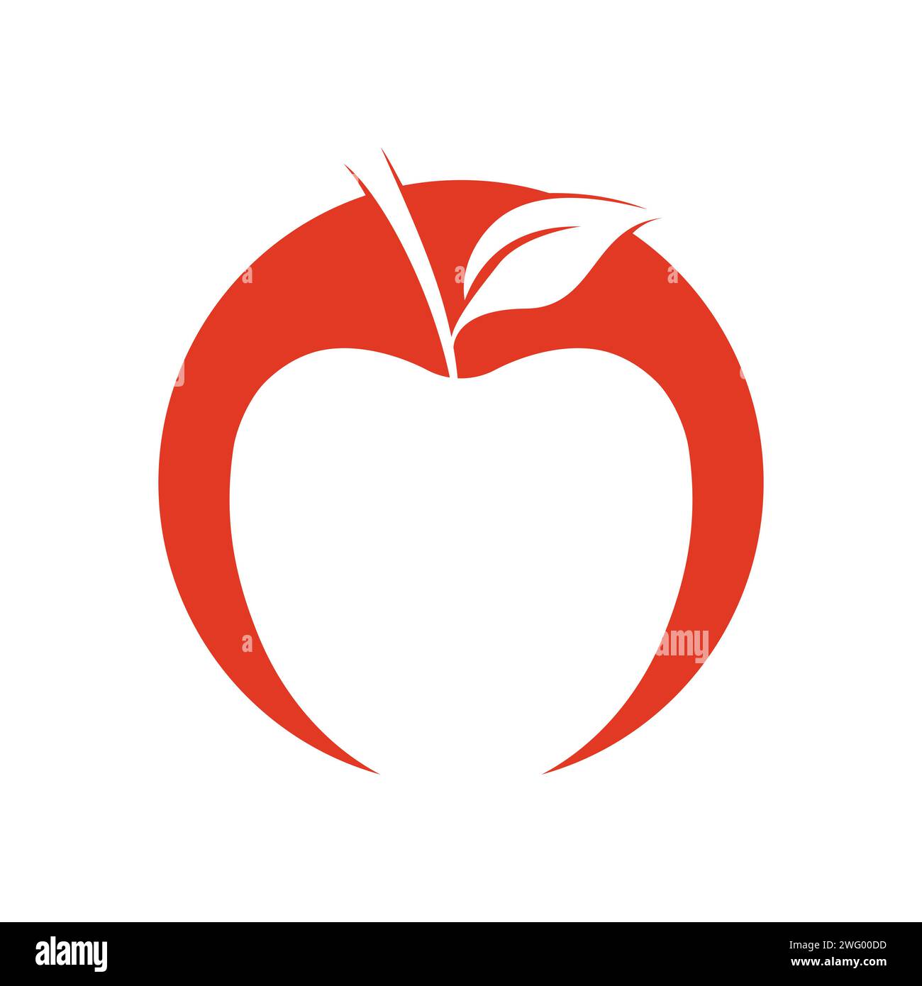 Apple fruit vector logo design illustration Stock Vector Image & Art ...