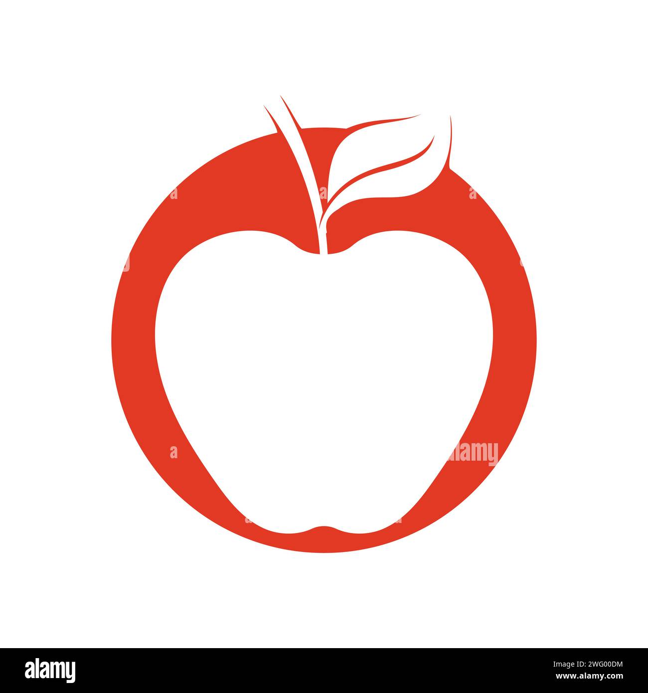 Apple fruit vector logo design illustration Stock Vector Image & Art ...