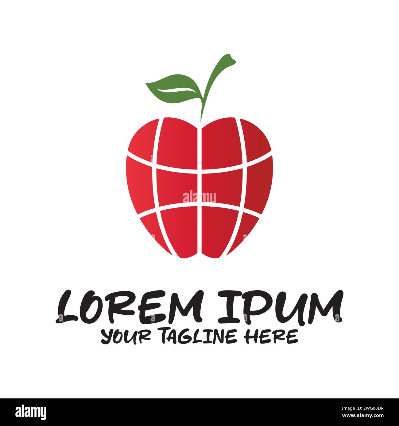 Apple fruit vector logo design illustration Stock Vector Image & Art ...